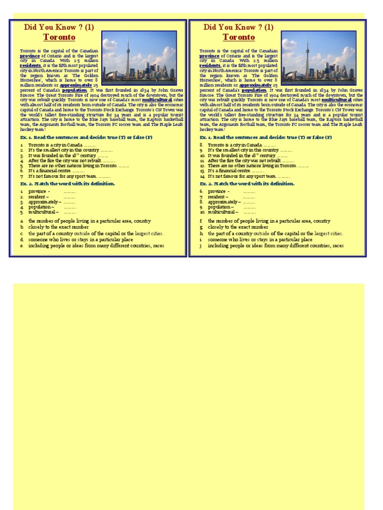 Toronto | PDF | Toronto | Canada