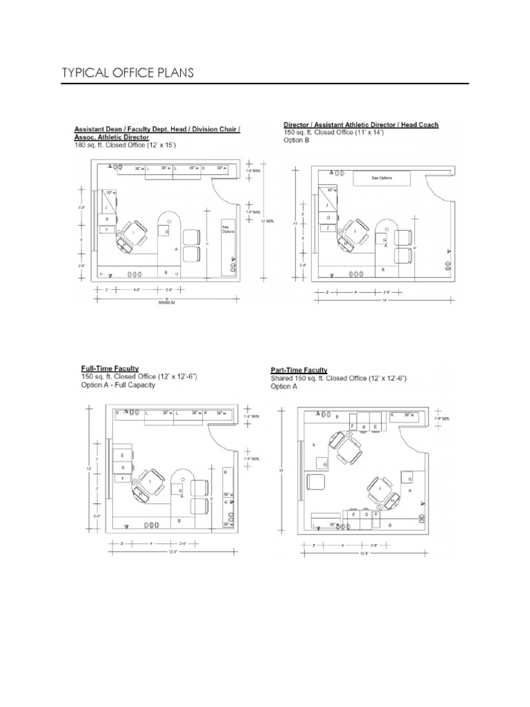 Office Space Planning Guidelines | PDF | Workstation | Computing And ...