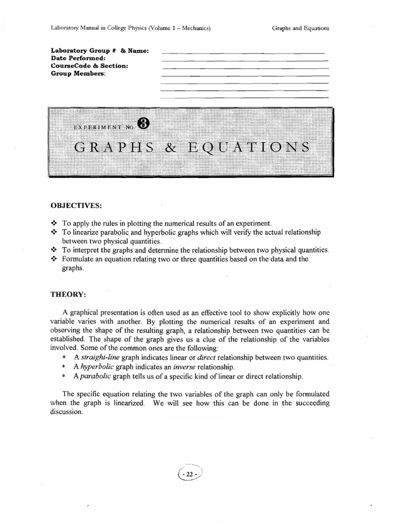 Graphs And Equations Pdf Pdf Cartesian Coordinate System Line