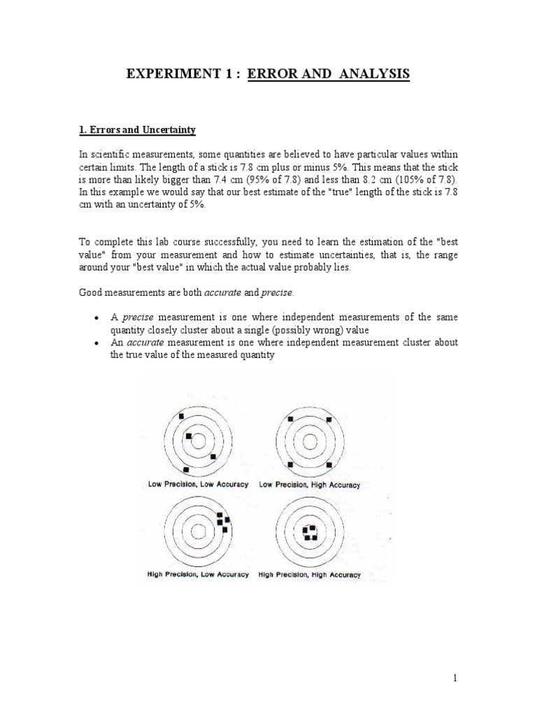 Lecture Note On Significant Figure, Errors, and Graphing PDF | Download Free PDF | Significant ...
