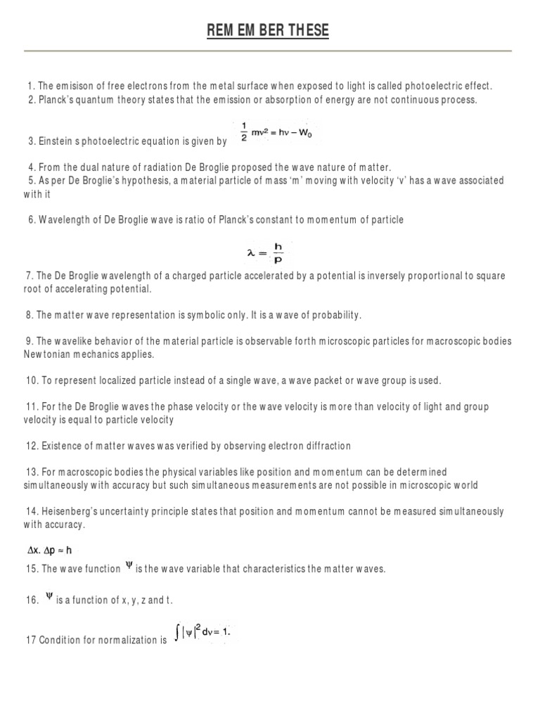 Question & Answer of Quantum Mechanics | Wave Function | Waves