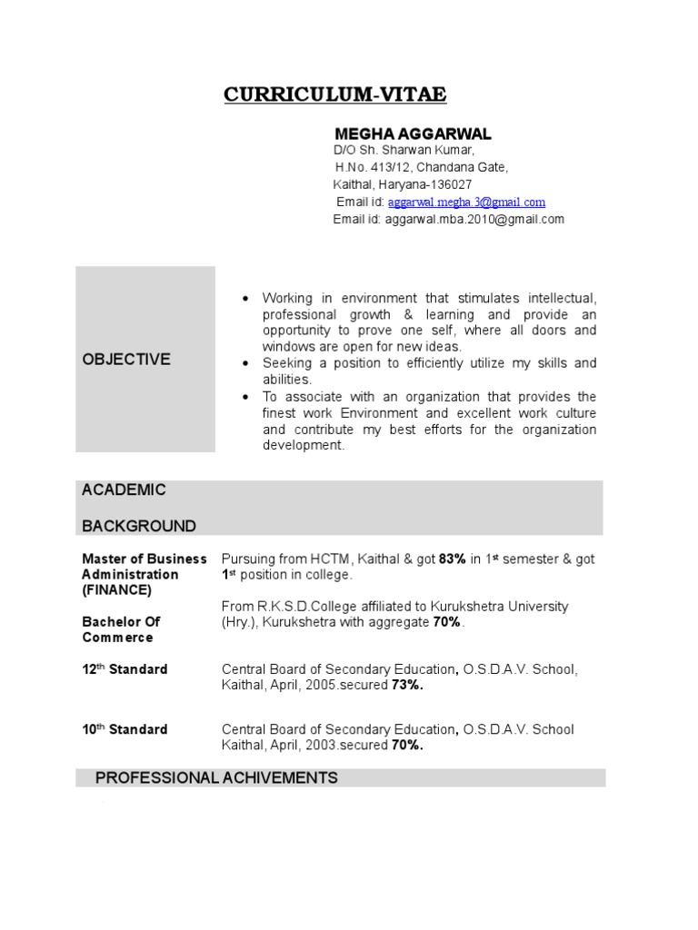 Curriculum Vitae | PDF | Curriculum | Behavior Modification