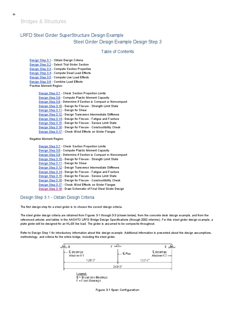 LRFD Steel Girder Design Guide | PDF | Buckling | Bending