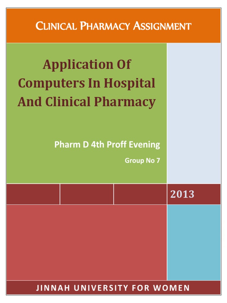 Application of Computers in Hospital and Clinical Pharmacy | Pharmacy ...