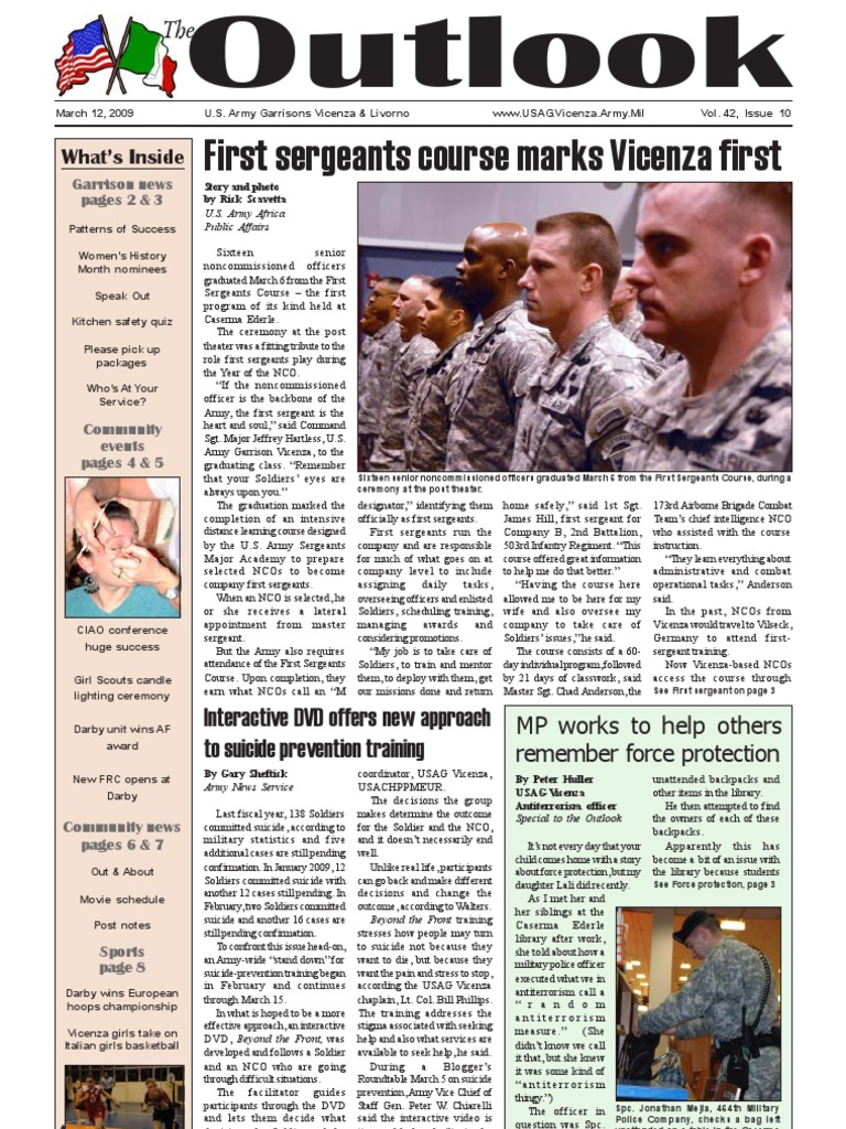 Outlook Newspaper - 12 March 2009 - United States Army Garrison Vicenza ...