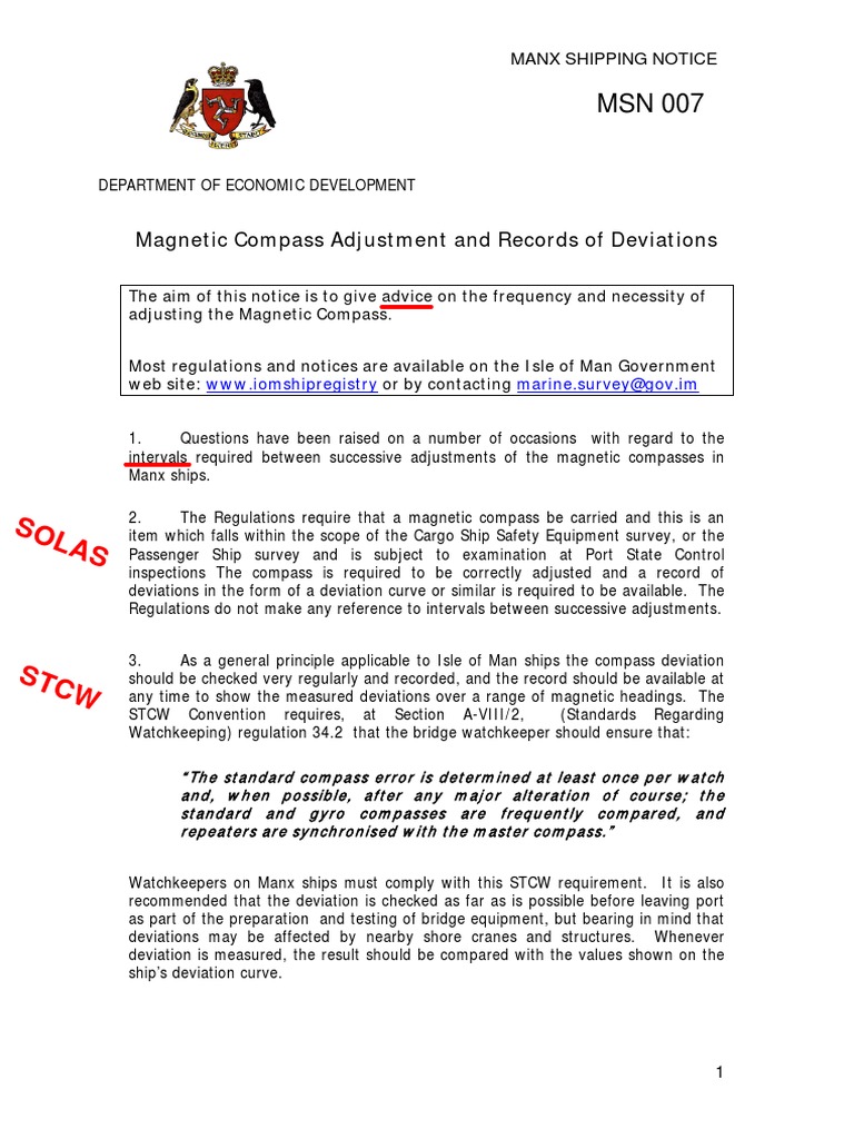 Magnetic Compass Adjustment and Records of.pdf | Ships | Compass