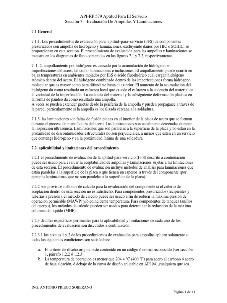 API 579 Seccion 7 - 10oct05 | PDF | Soldadura | Construcción