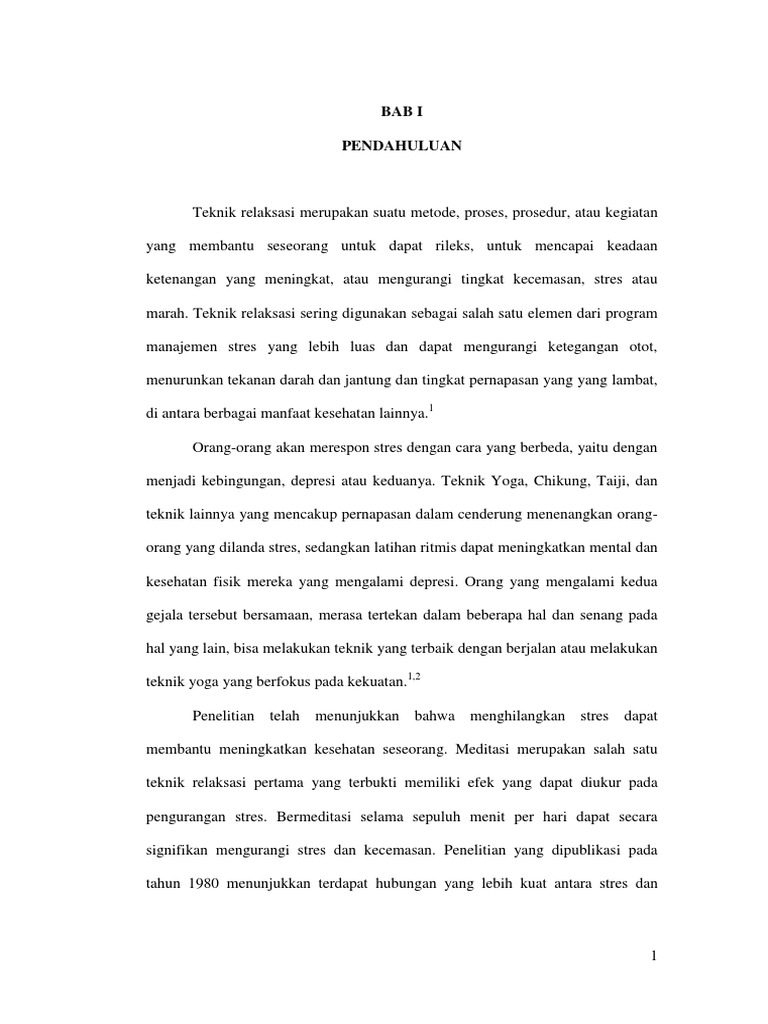 Terapi Relaksasi | PDF