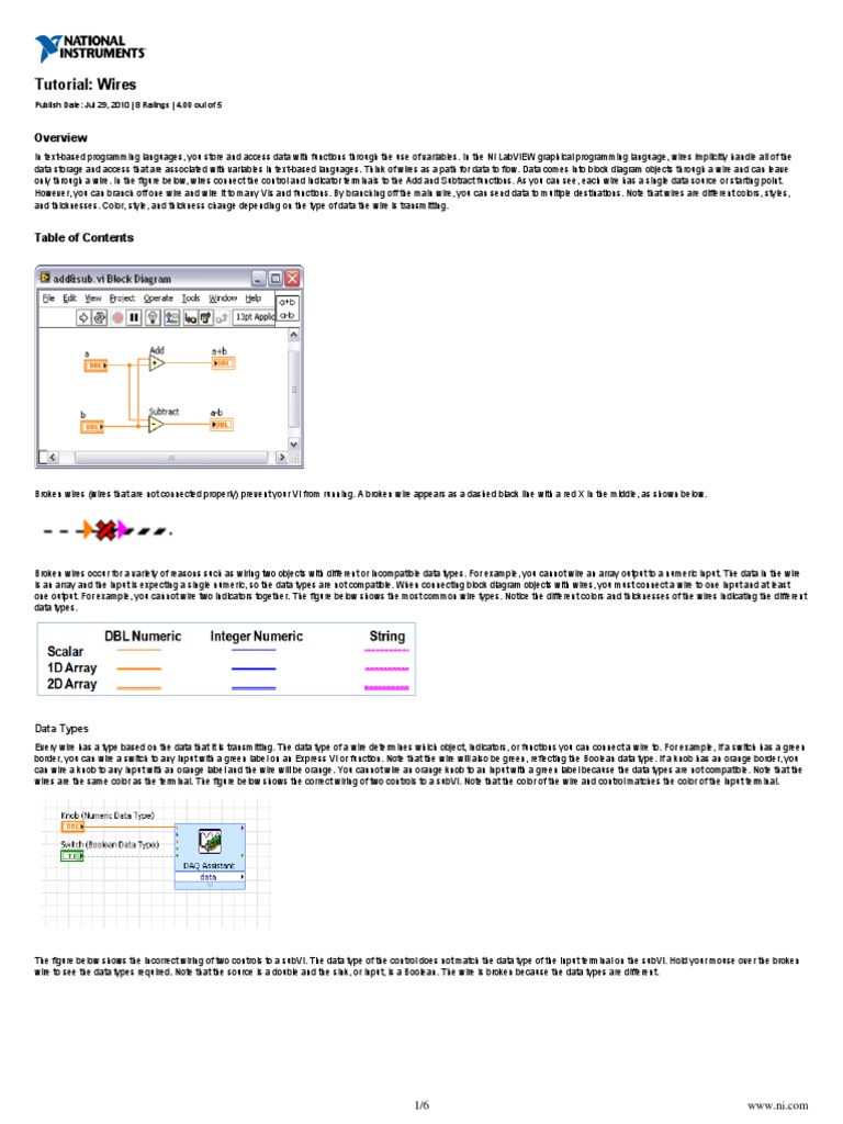 Labview Tutorial 1 | PDF