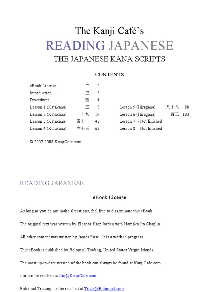 Reading Japanese PDF | PDF | Japanese Writing System | English Language