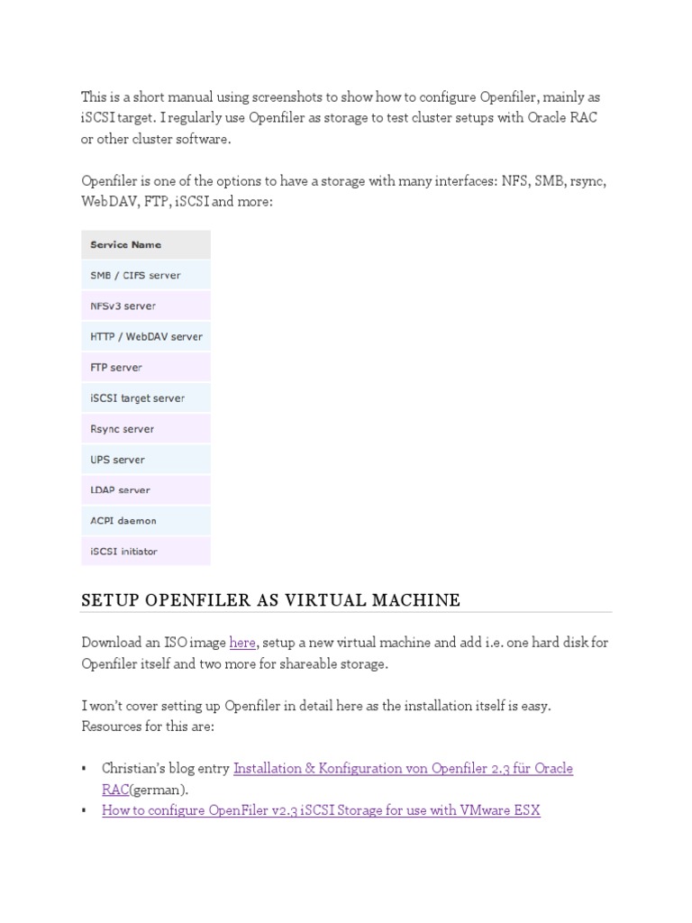 Openfiler-How To Configure | PDF | Computer Data Storage | Computer Architecture
