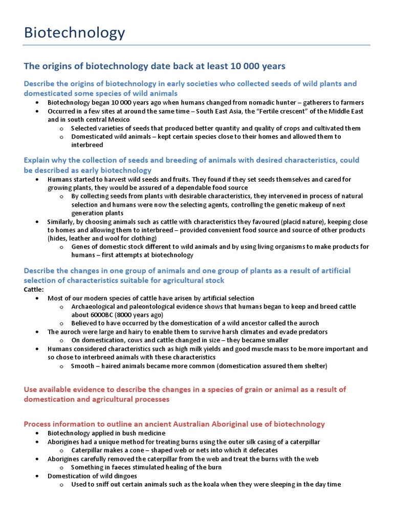 Biotechnology Notes | PDF | Monoclonal Antibody | Rna