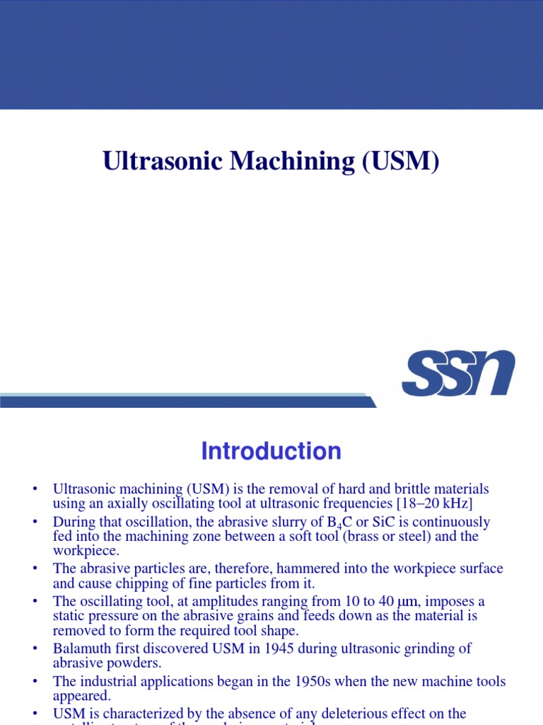 Usm | PDF | Machining | Abrasive