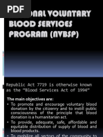 Ra 7719: National Blood Services Act of 1994: Medical Technology Laws ...