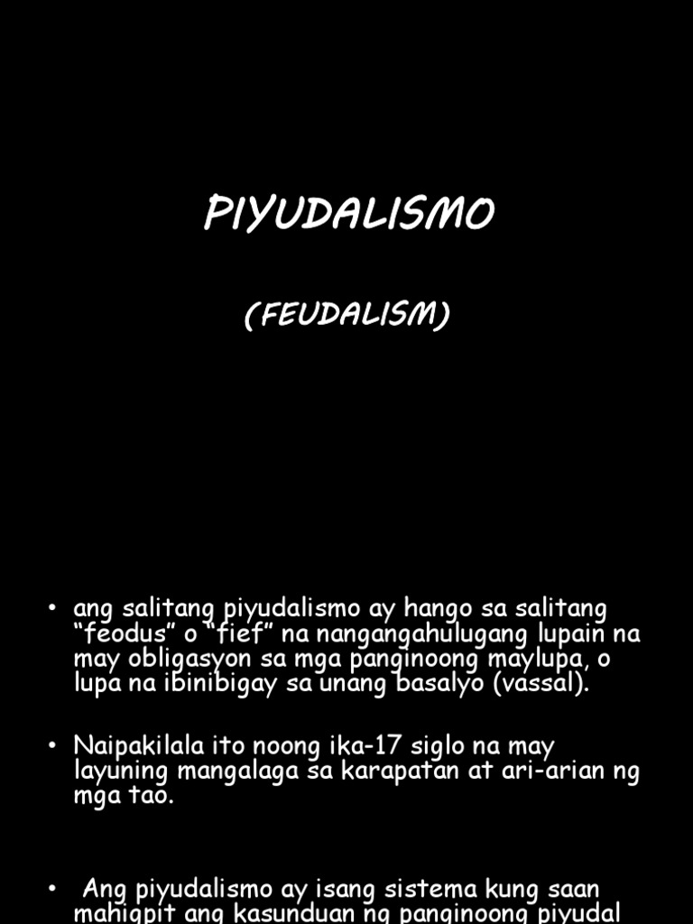 PYUDALISMO | PDF