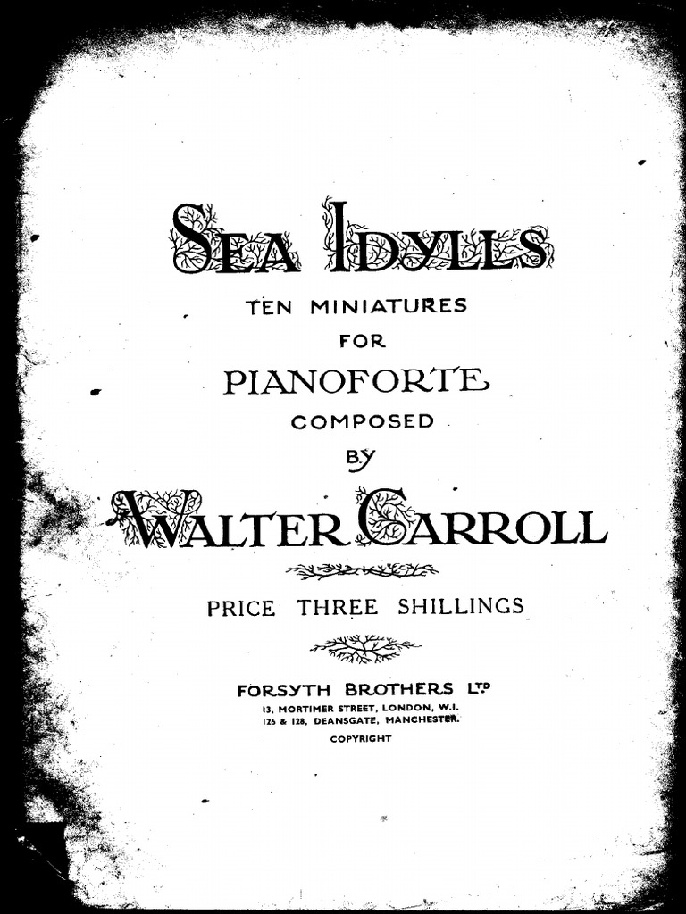 Walter Carroll - Sea Idylls PDF | PDF | Language Arts & Discipline