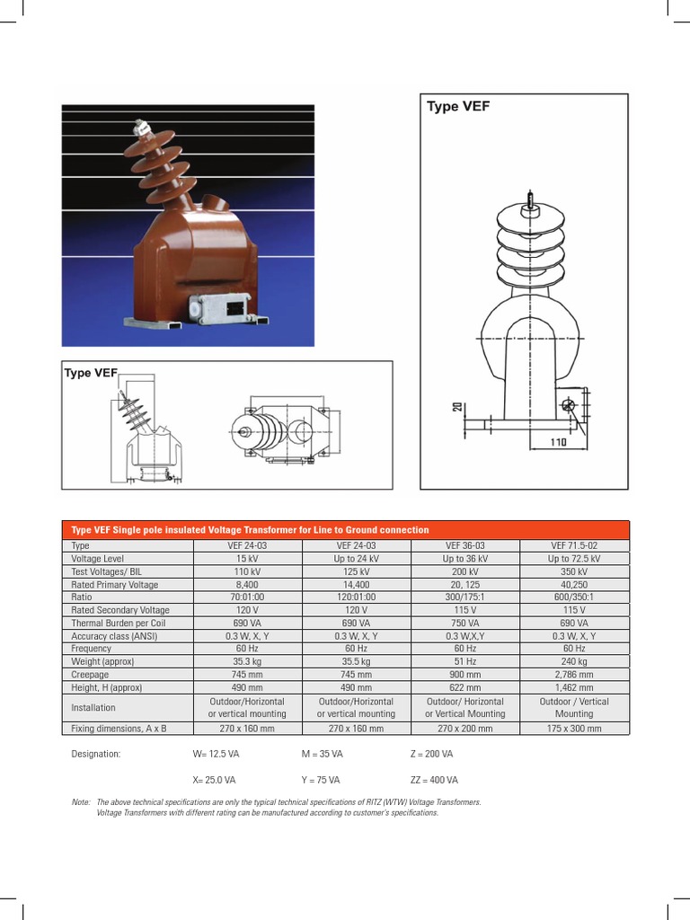 Instrument Transformer Brochure | Download Free PDF | Transformer ...