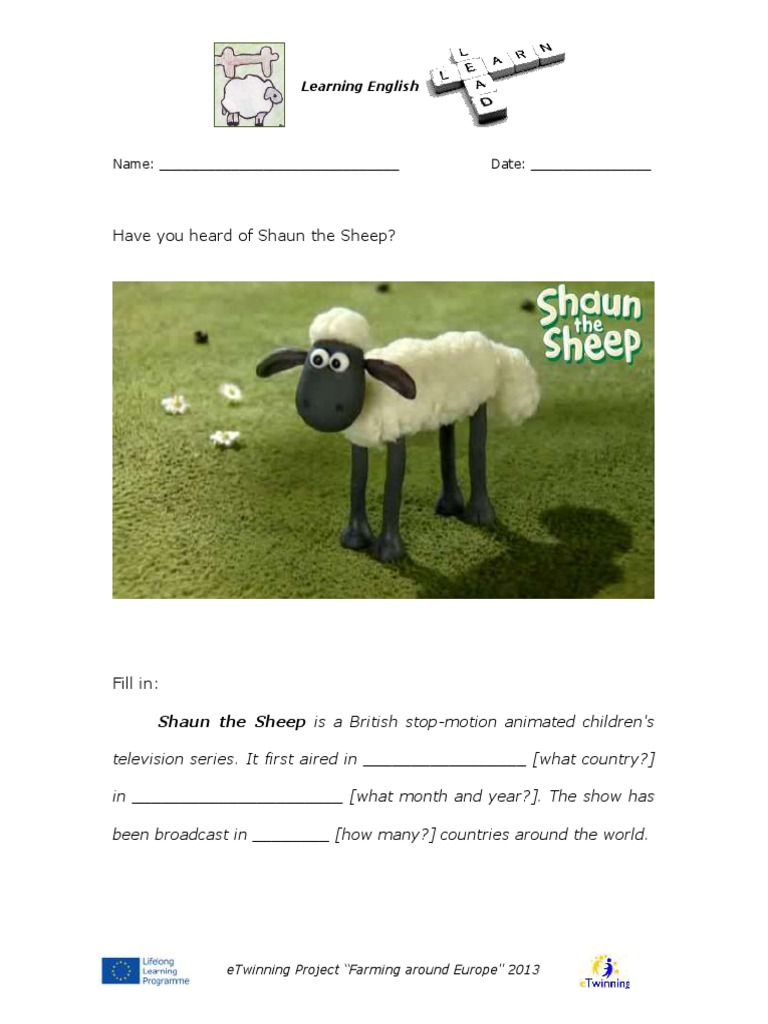 Learning English with Shaun the Sheep | PDF
