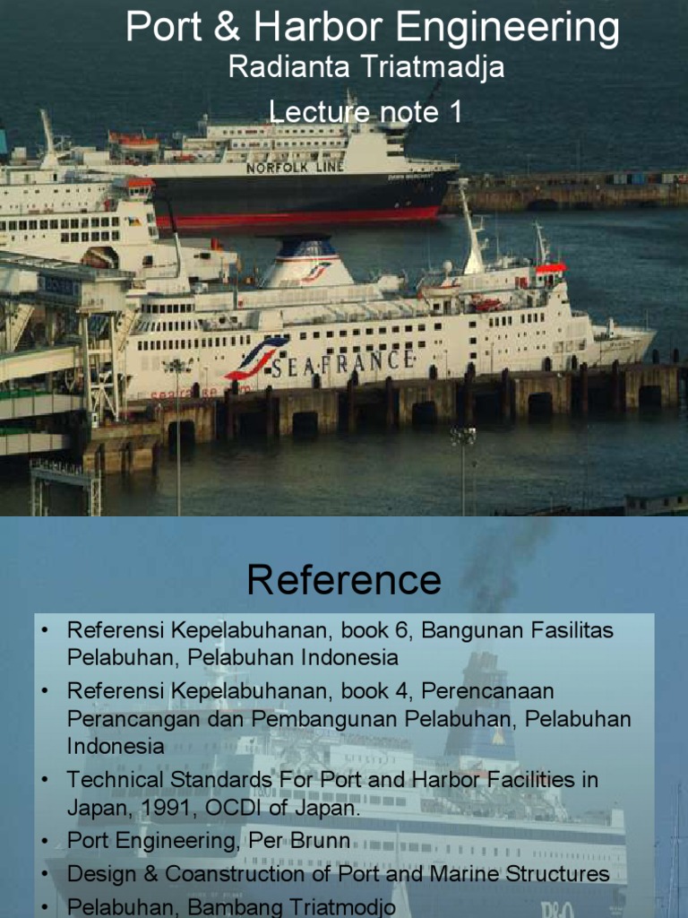 Port & Harbor Engineering Overview | PDF | Ships | Dredging
