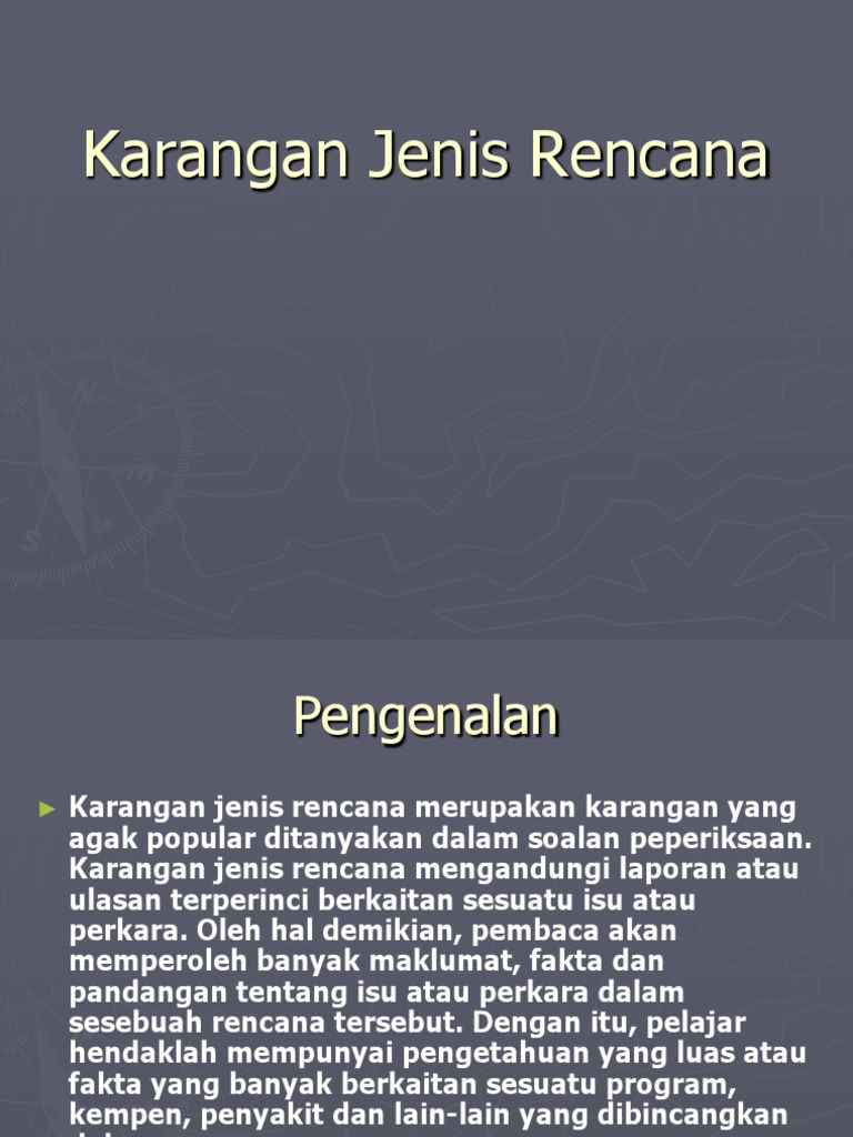 Karangan Jenis Rencana | PDF
