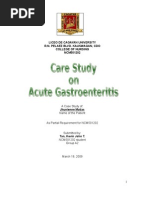 Pathophysiology of Acute Gastroenteritis | PDF | Diarrhea | Human Feces