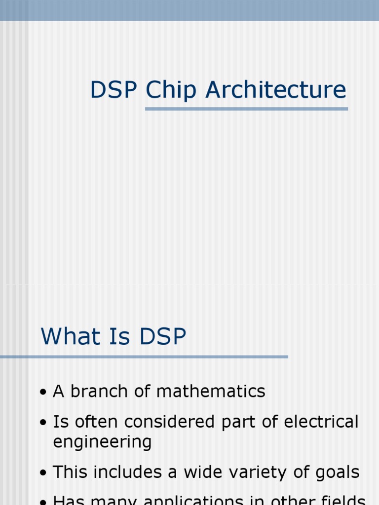 Digital Signal Processing | PDF | Digital Signal Processor | Instruction Set