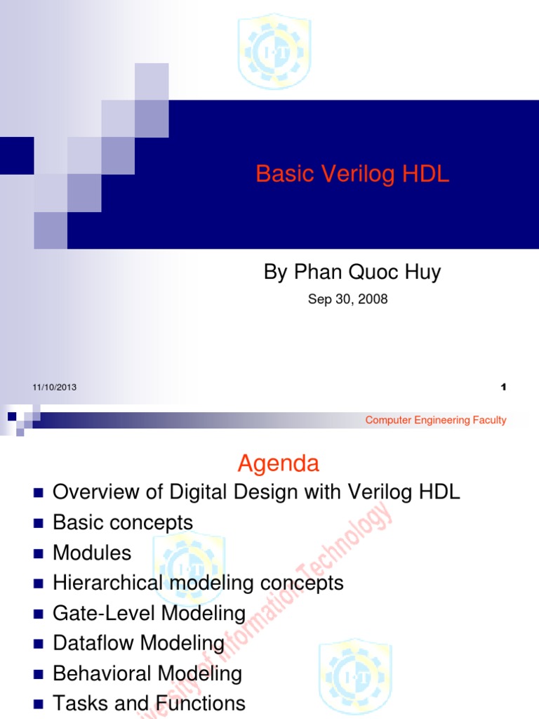 Verilog HDL | PDF | Hardware Description Language | Logic Synthesis
