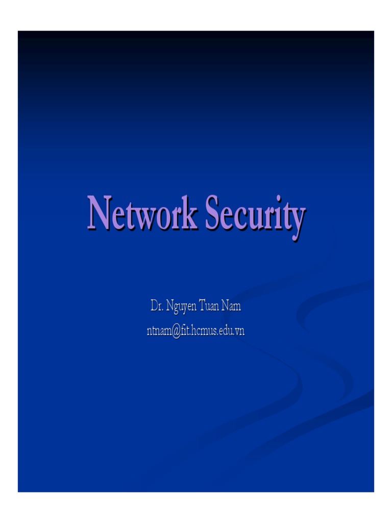 Network Security Course Guide | PDF | Computer Virus | Information Security