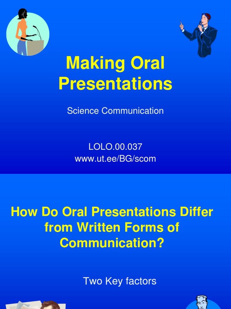 Making An Oral Presentation 5 | PDF | Body Language | Audience
