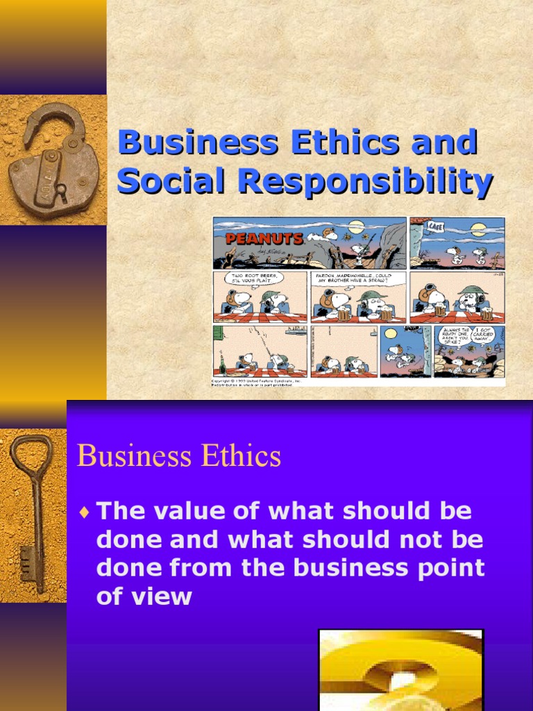 Business Ethics and Social Responsibility | PDF | Business Ethics ...
