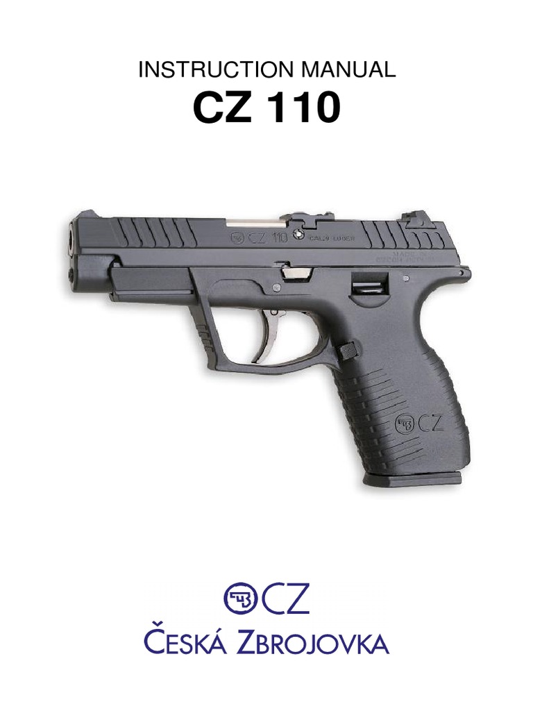 CZ 100 PDF | PDF | Trigger (Firearms) | Handgun