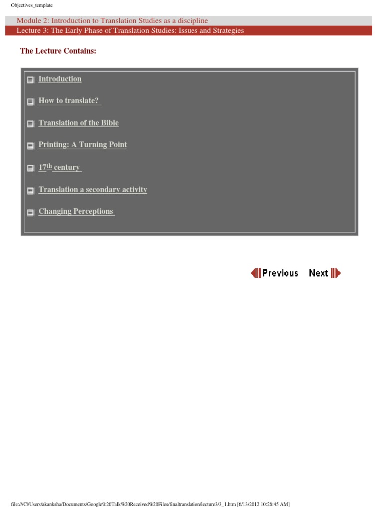 Lecture3 PDF | Download Free PDF | Translations | Bible