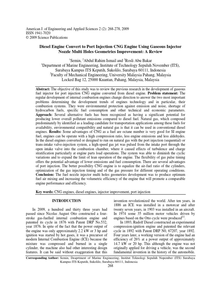 CNG Engine PDF | PDF | Internal Combustion Engine | Natural Gas