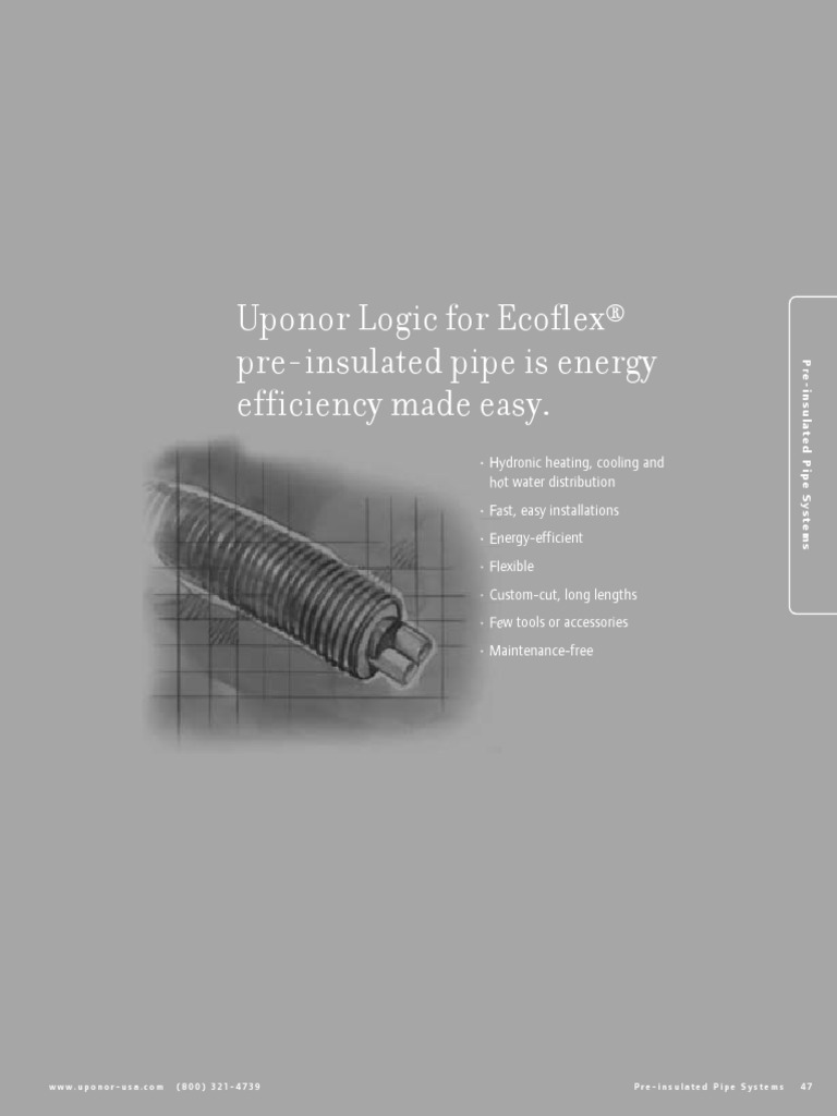 US - UponorCatalog - 4 6 09 - Ecoflex PDF | PDF | Thermal Insulation ...