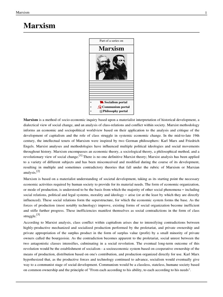 Marxism Pdf Pdf Marxism Socialism
