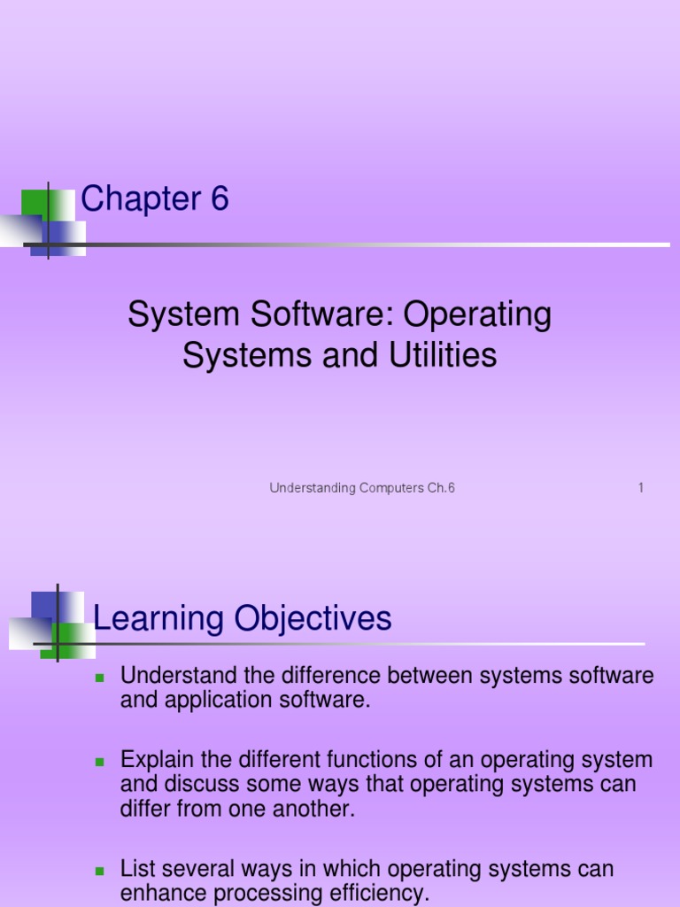 System Software: Operating Systems and Utilities: Understanding ...