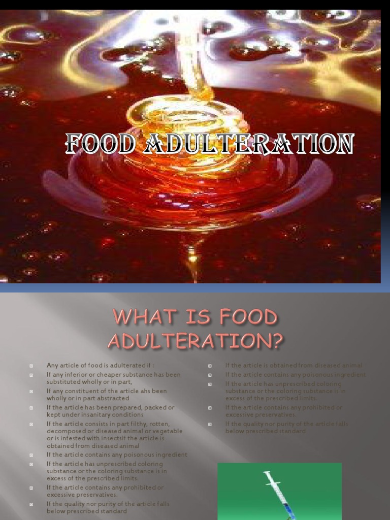 food adulteration.pptx | Gluten | Foods