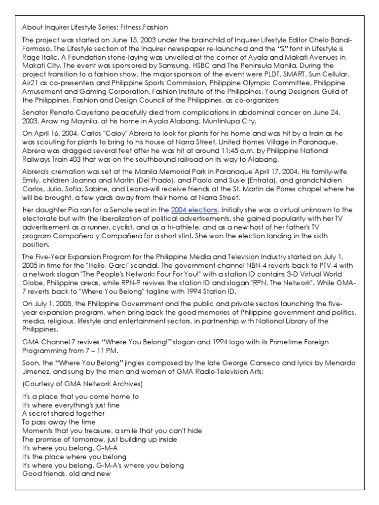 About Inquirer Lifestyle Series Fitness Fashion With Samsung | PDF ... About Inquirer Lifestyle Series Fitness Fashion With Samsung | PDF ...