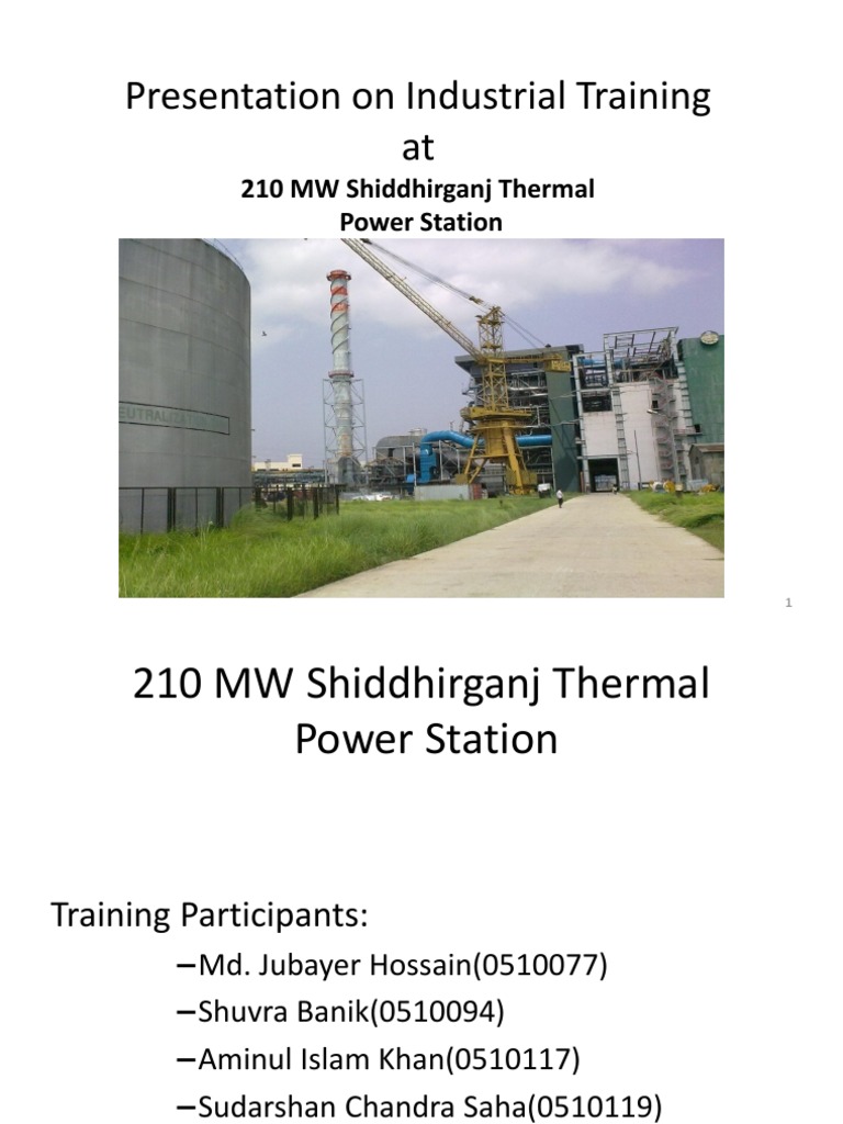 Industrial Internship Presentation | PDF | Power Station | Steam