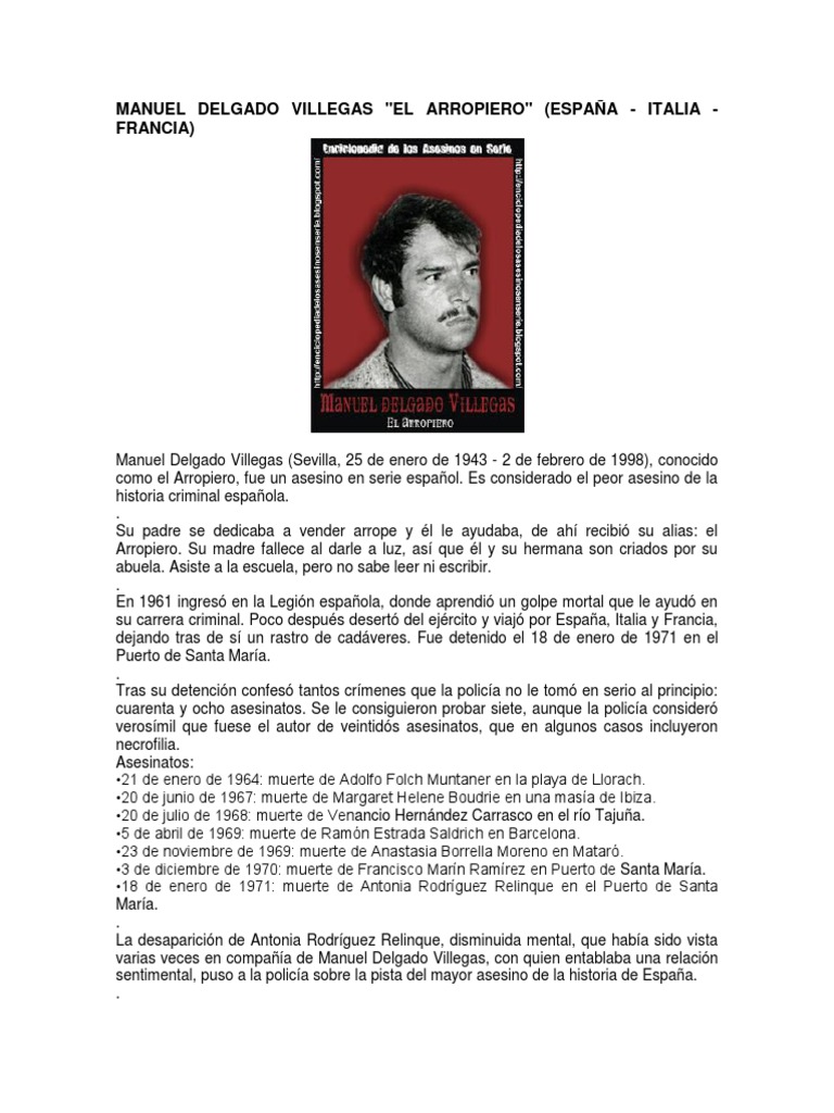 Manuel Delgado Villegas El Arropiero (España - Italia - Francia) | PDF ...