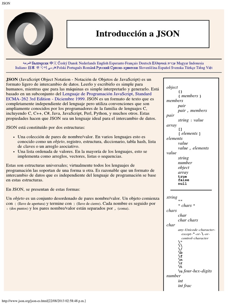 Json PDF | Descargar gratis PDF | Json | Cadena (informática)