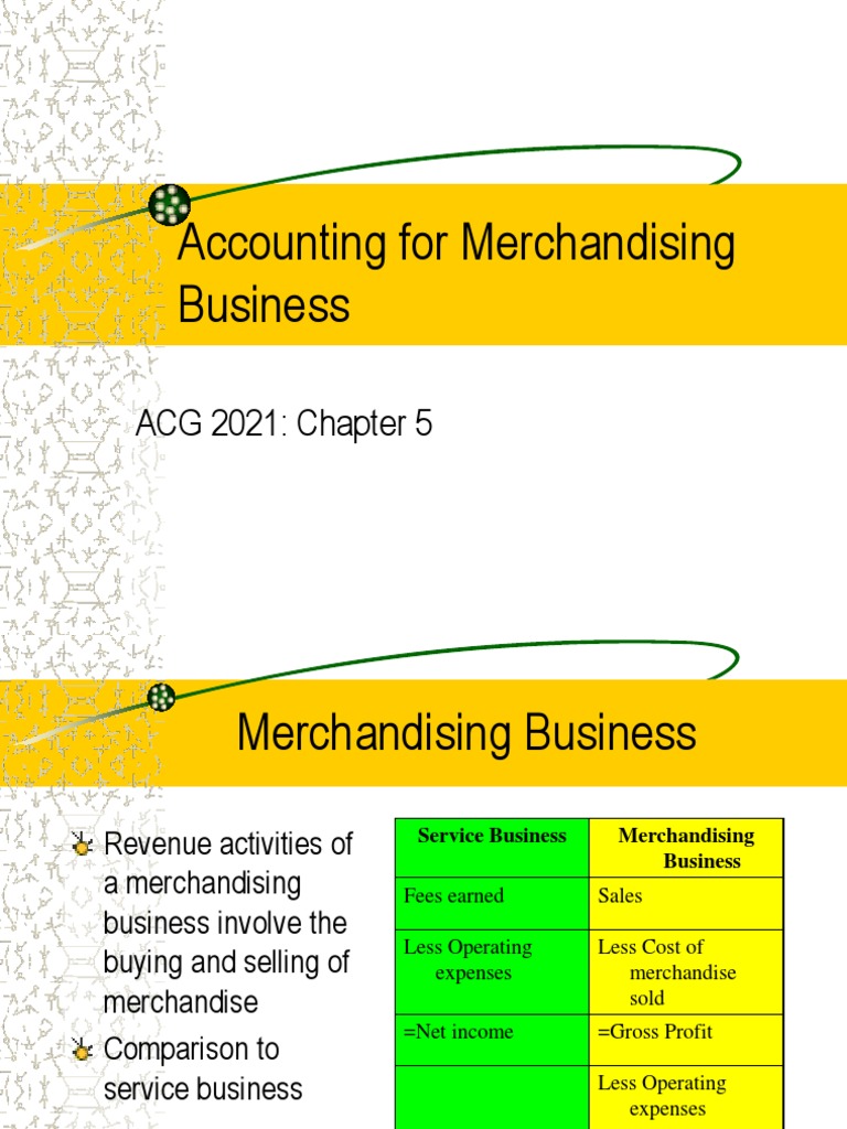 Accounting For Merchandising Business ACG 2021 Module 5 | PDF | Debits ...