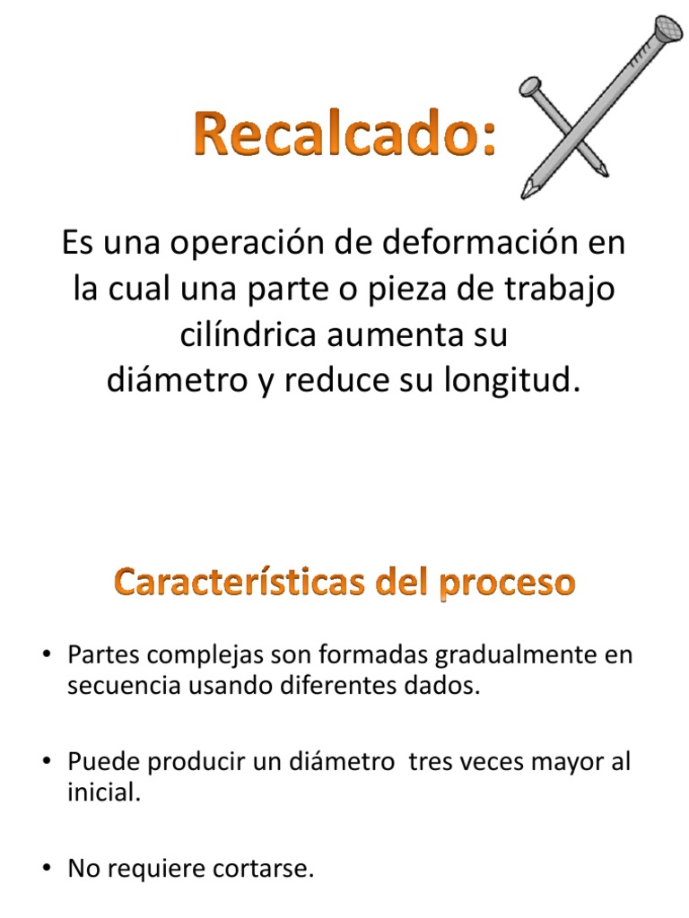 Recalcado, Embutido y Estruido | PDF