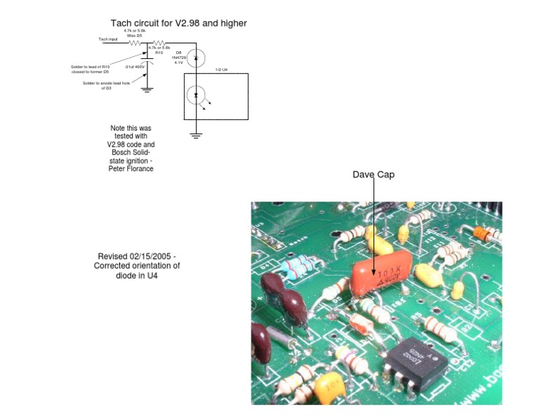 Tach Circuit For V2.98 and Higher: Note This Was Tested With V2.98 Code ...