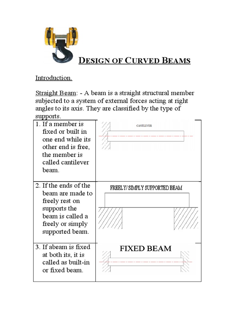 Curved Beam Design Principles | PDF | Beam (Structure) | Bending