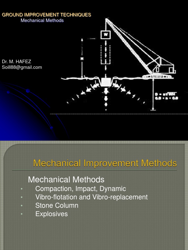 Mechanical Method For Soil Compaction | PDF | Soil | Earth Sciences