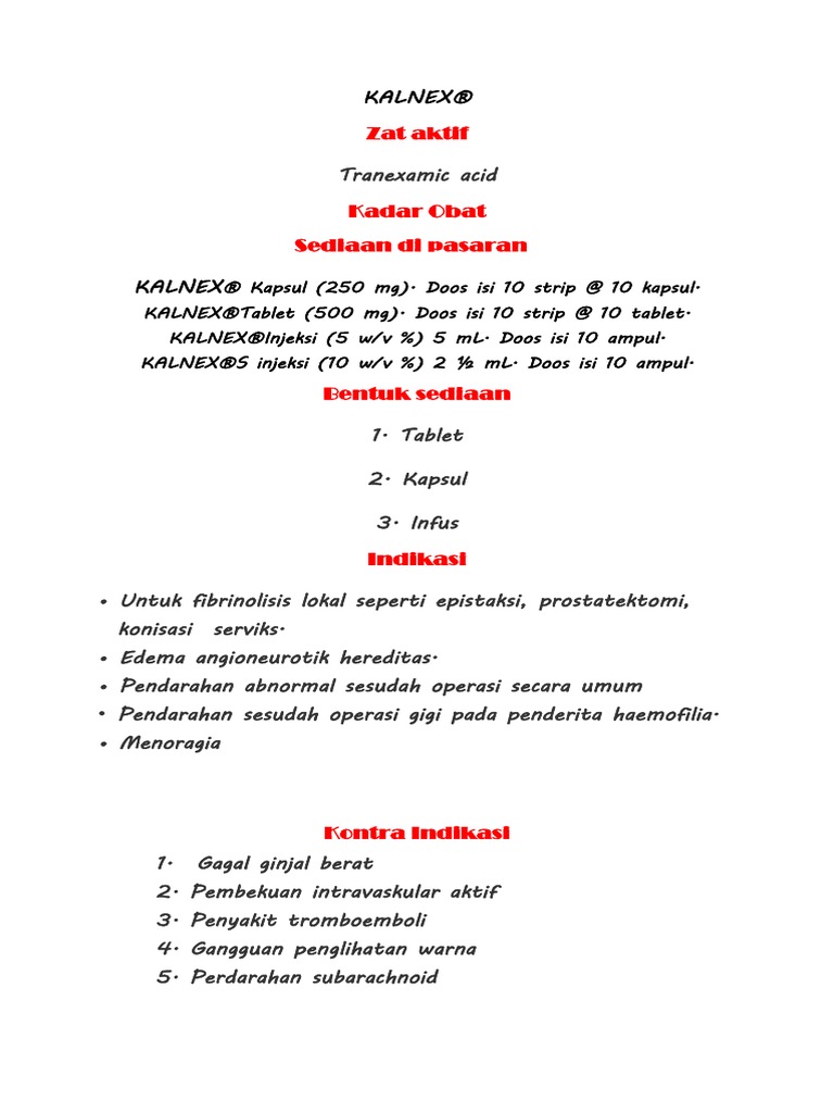 KALNEX | PDF | Sains & Matematika