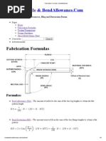 Tube Bending Calculations | PDF