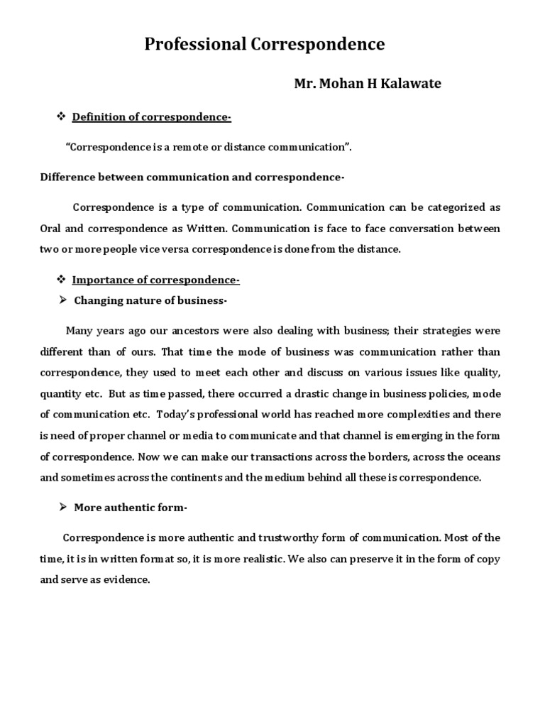 Professional Correspondence | PDF | Résumé | Email