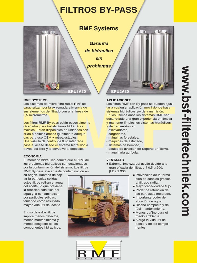 Filtros RMF By-pass: Una solución efectiva para la limpieza y ...
